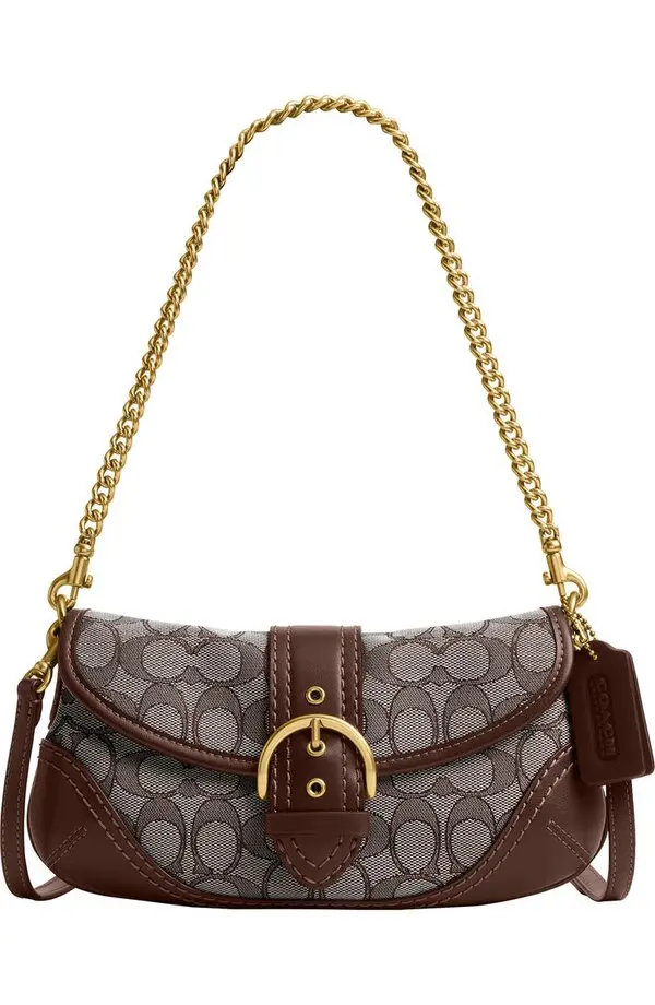Buy COACH Soho 25 Signature Jacquard Canvas Shoulder Bag - Oak